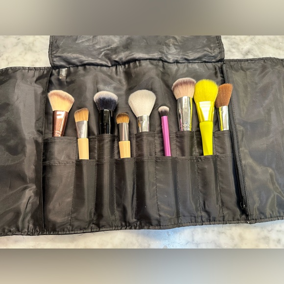 MAC Cosmetics | Bags | Mac Large Makeup Brush Travel Storage Roll Case ...